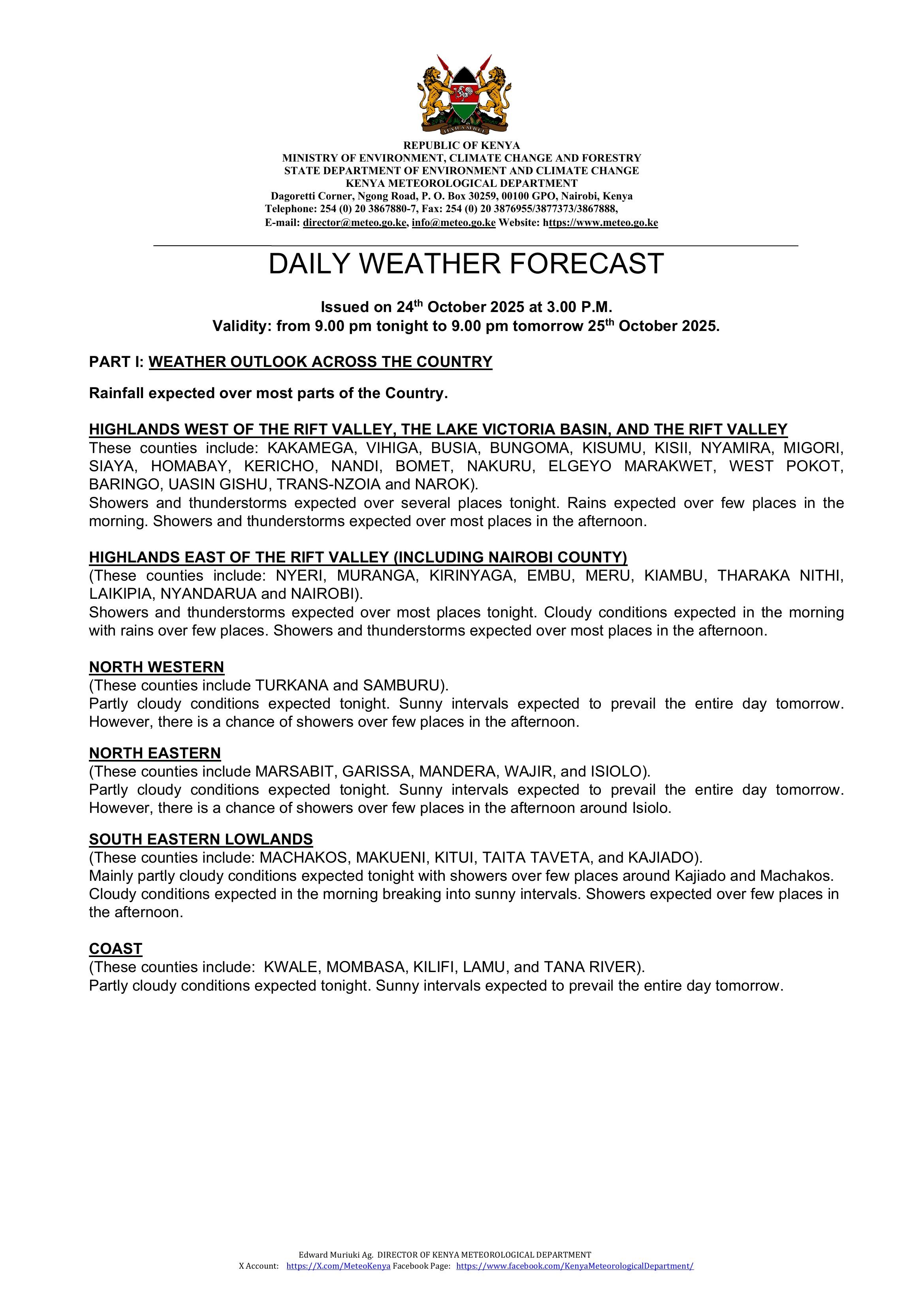 Daily Forecast