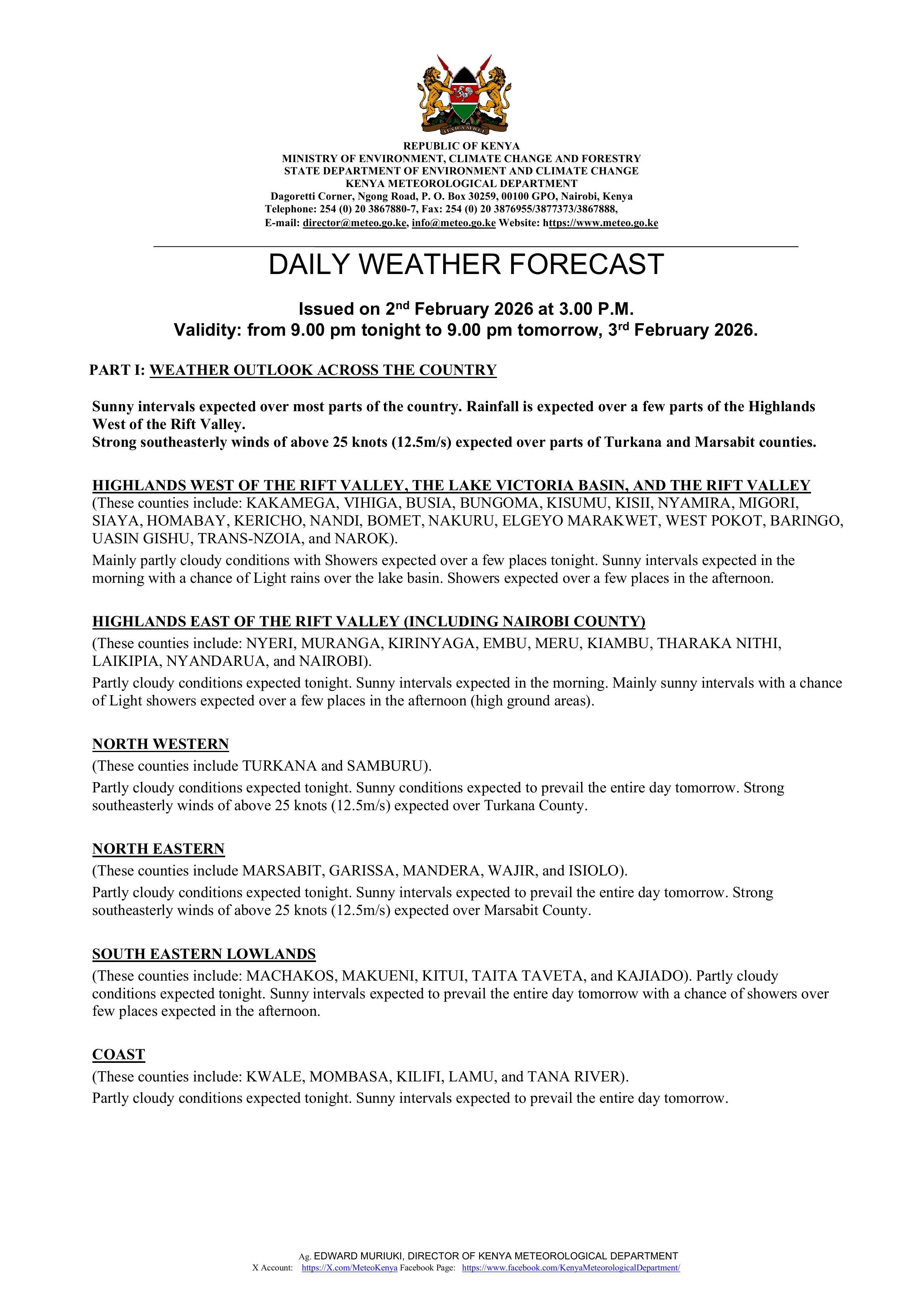 Daily Forecast