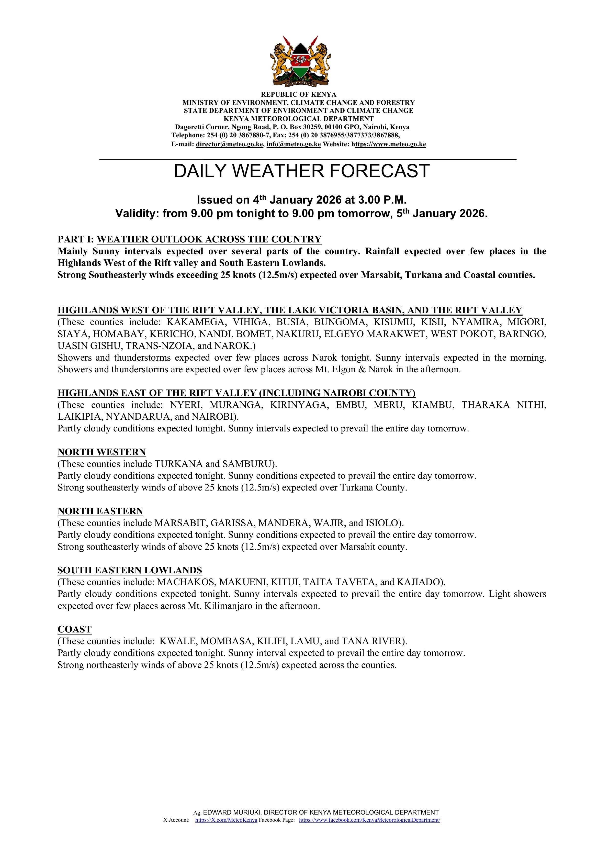Daily Forecast