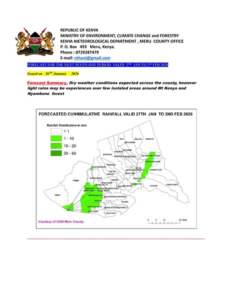 Meru County Weekly (27th Jan to 2nd Feb 2026)
