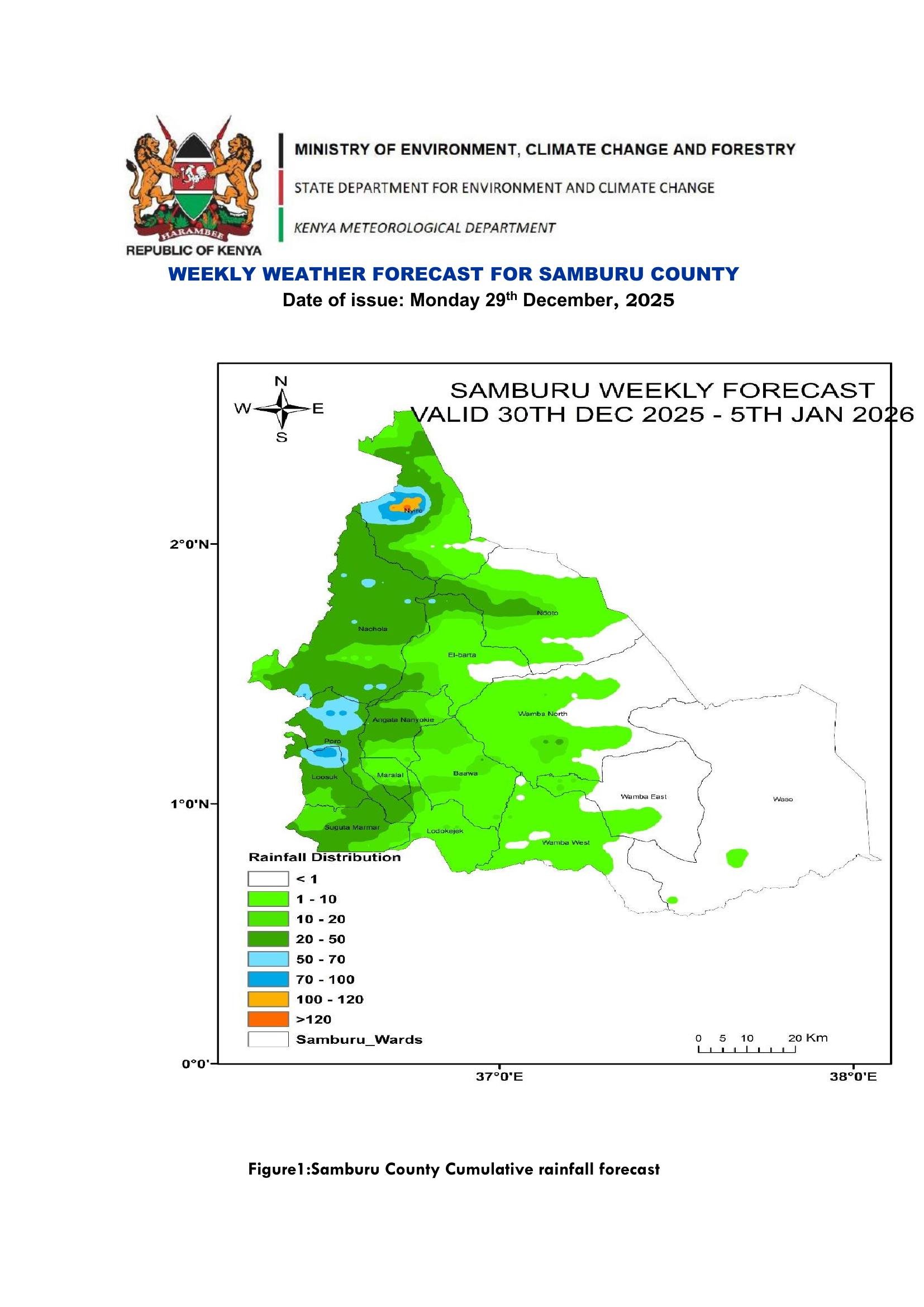 Samburu County Weekly (30th Dec. 2025 to 5th Jan 2026)