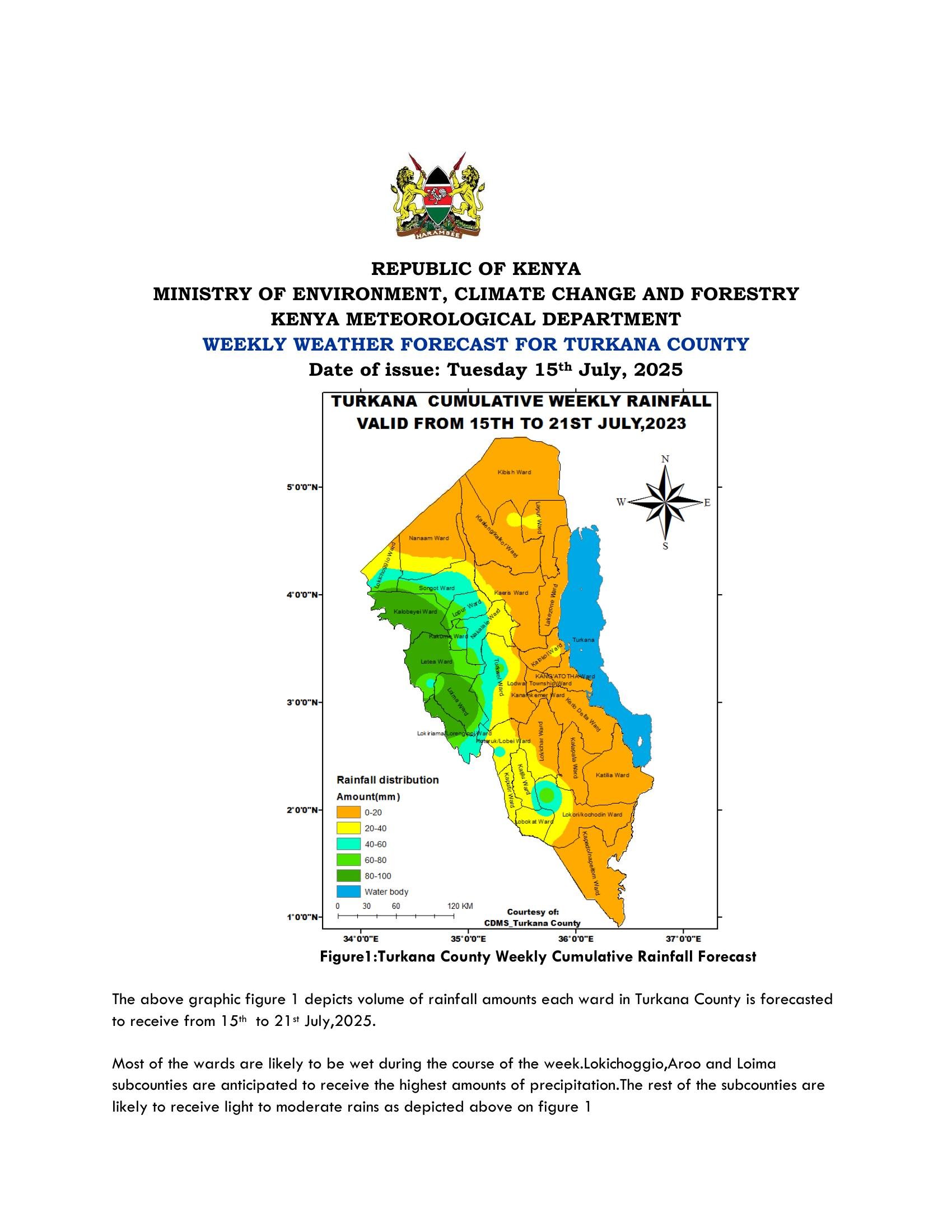 Turkana County weekly (15-21 July 2025)